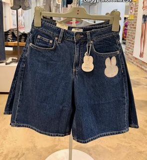denim jorts, Women's Fashion, Bottoms, Shorts on Carousell