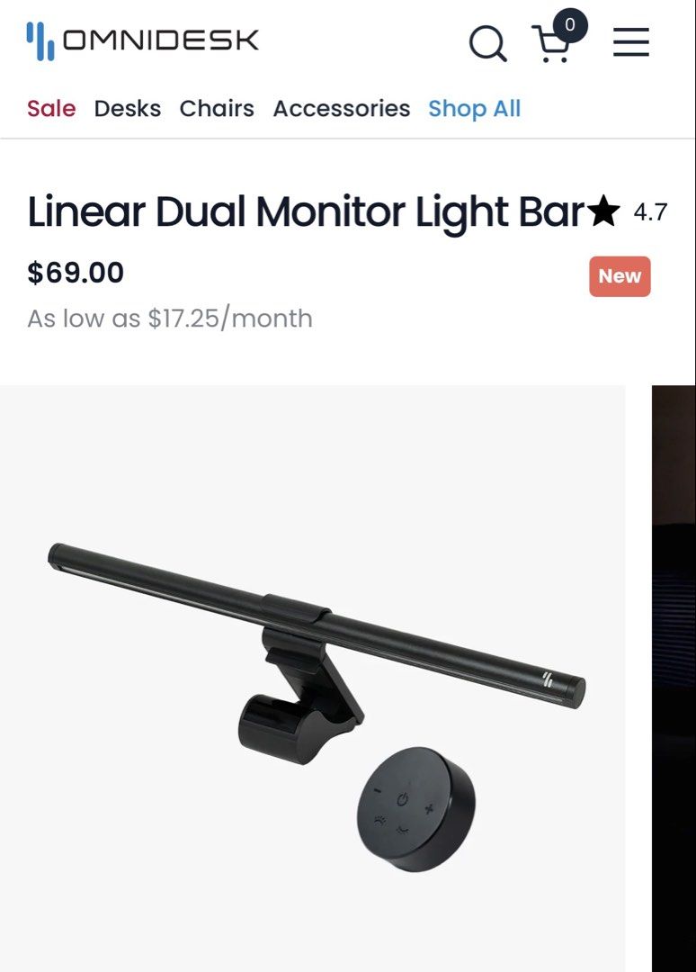 Omnidesk Linear Monitor Light Bar, Computers & Tech, Parts ...