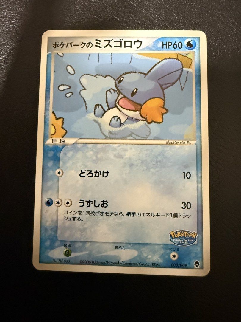 Pokepark Mudkip Card Pokemon, Hobbies & Toys, Toys & Games on Carousell