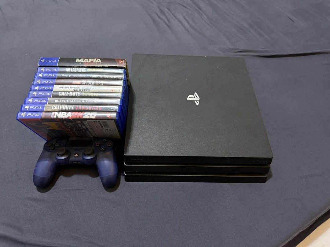 PS4 pro +9 games & oem controller, Video Gaming, Video Game Consoles ...