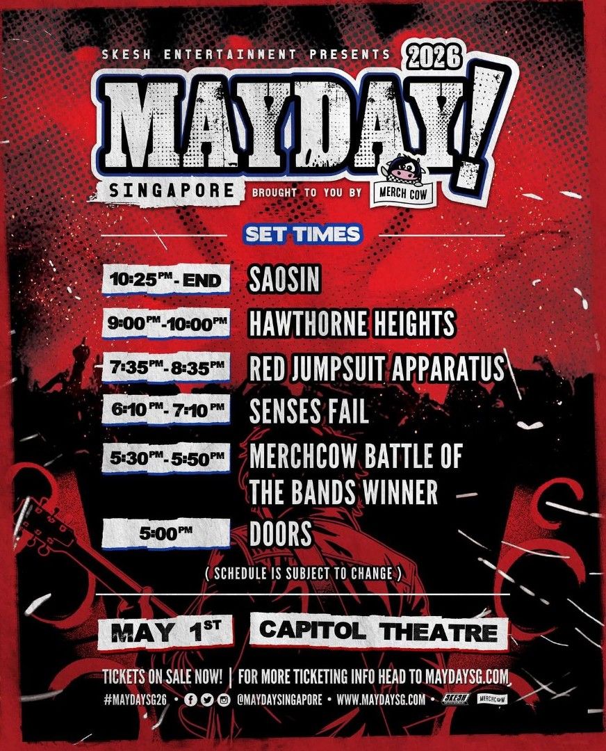 SELLING 2 x Mayday! Singapore 2026 Concert Ticket, Tickets & Vouchers ...