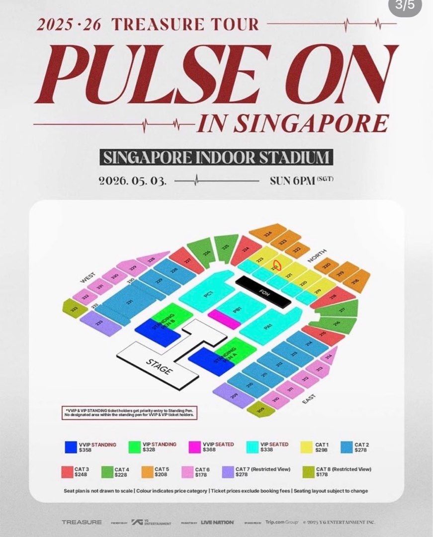 TREASURE 2026 Pulse On in Singapore Concert Tickets, Tickets & Vouchers ...