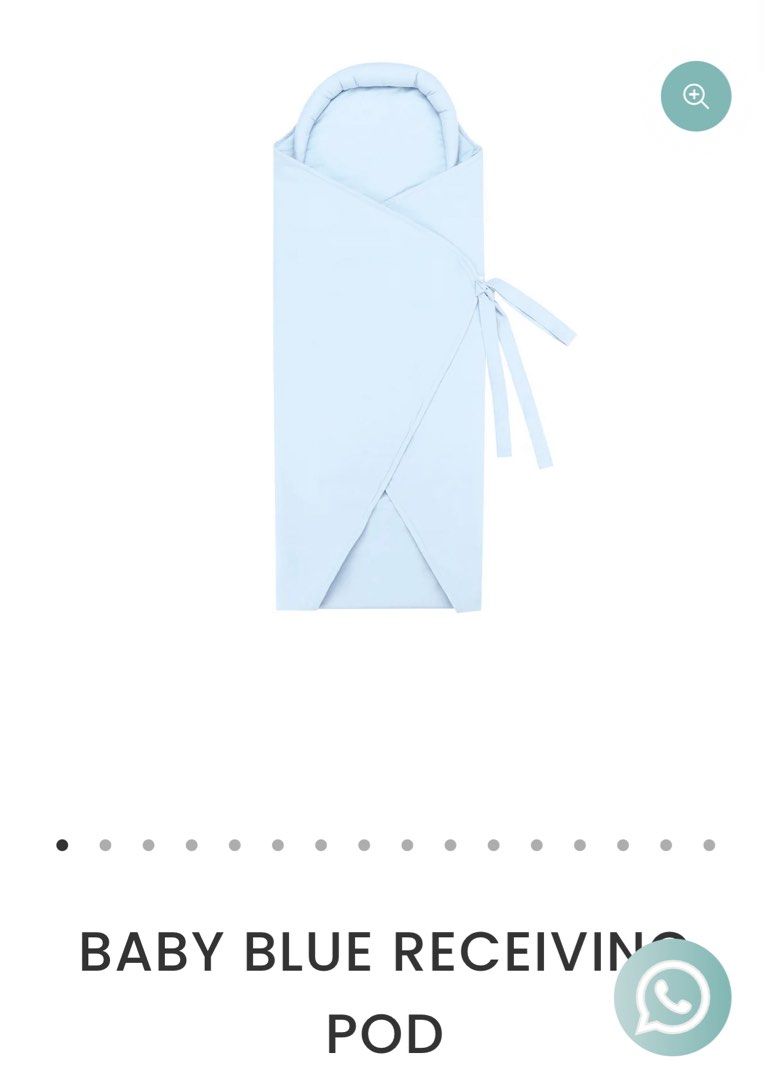 Baby Blue Receiving Pod, Babies & Kids, Babies & Kids Fashion on Carousell