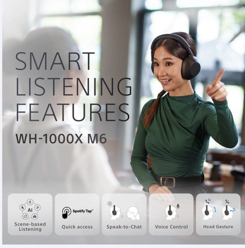 Brand New Sony WH-1000XM6 Wireless Noise Cancelling Headphones - Black ...