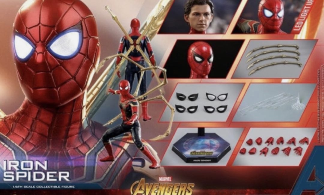 Hot Toys Iron Spider 1/6 Scale Collectible Figure, Hobbies & Toys, Toys ...