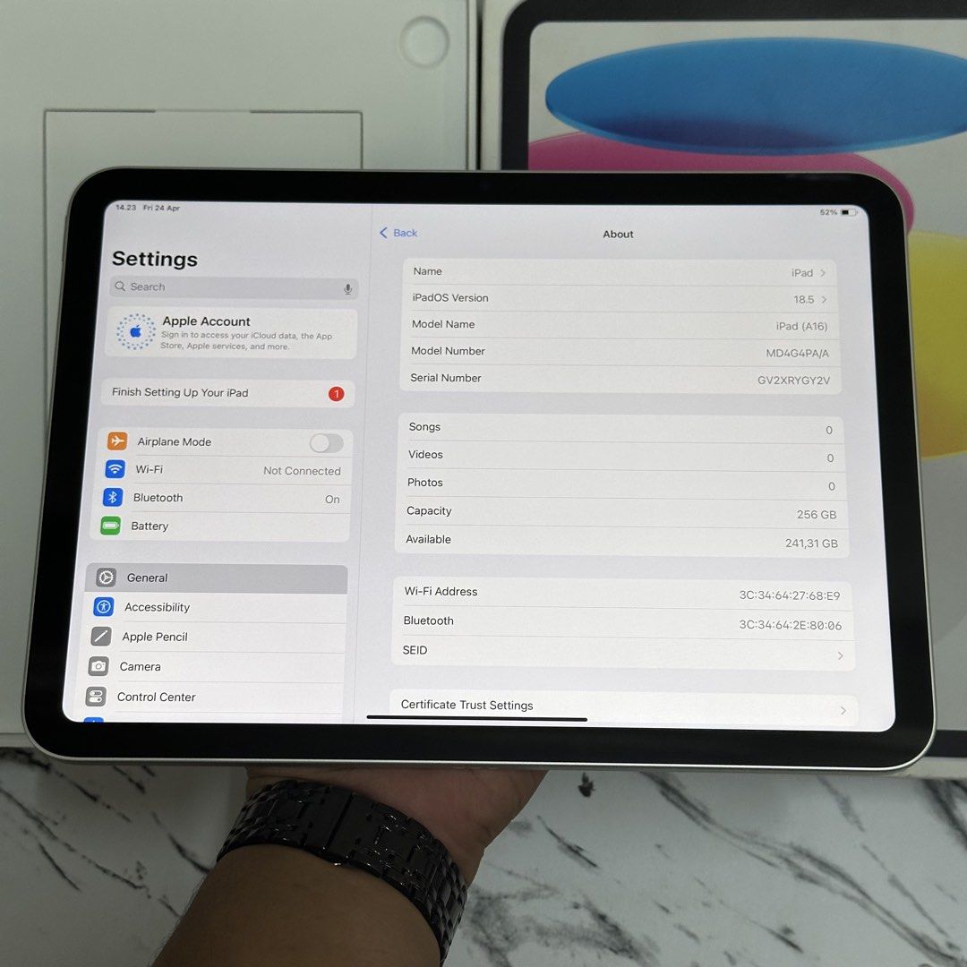 ipad gen 11 ( a16 ) 256gb wifi only resmi ibox, Telepon Seluler ...