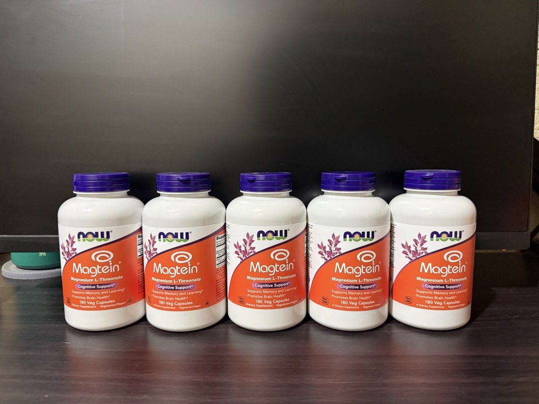 Now Foods Magtein Magnesium L-Threonate 180 capsules, Health ...