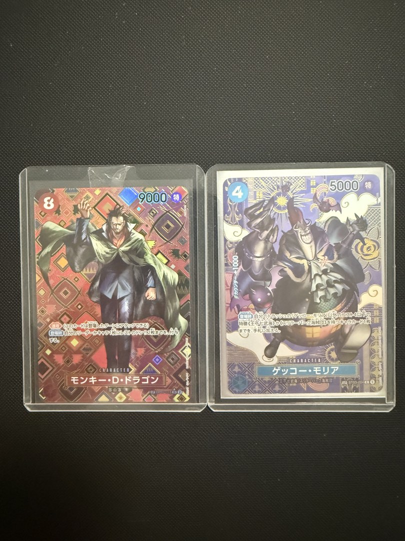 One Piece Card Game - Monkey D. Dragon & Gecko Moria, Hobbies & Toys ...