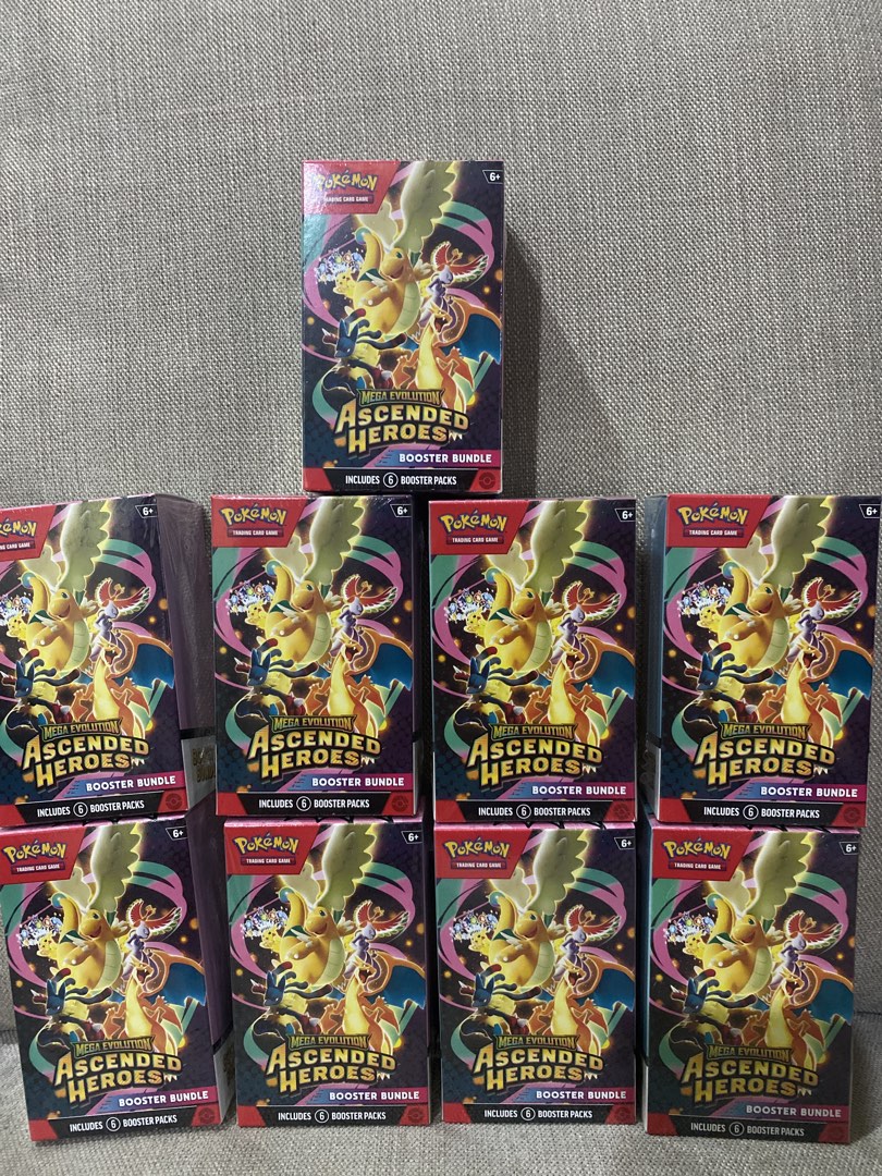 Pokemon TCG Mega Evolution Ascended Heroes Booster Bundle, Hobbies ...