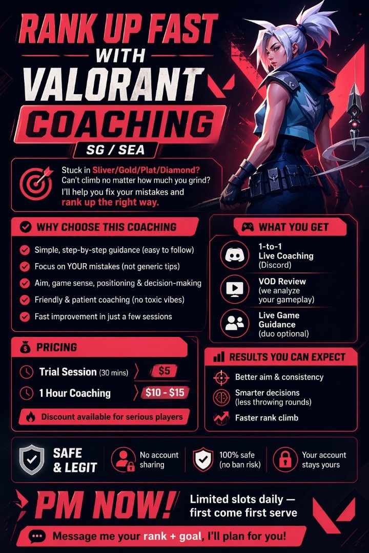 Valorant Boosting & Coaching Service, Video Gaming, Gaming Accessories ...