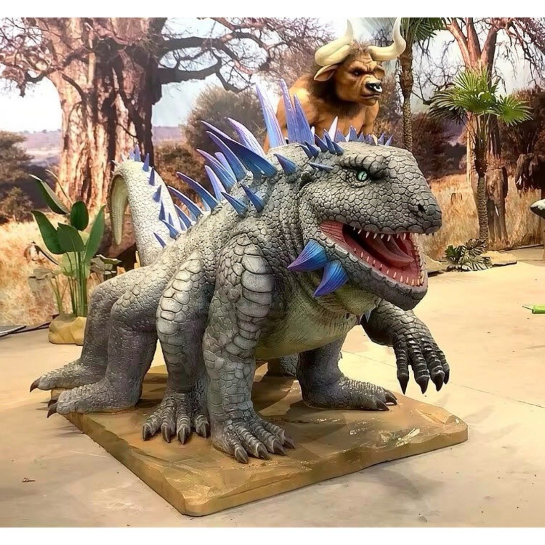 11.4ft 3.5m Animatronic Basilisk Monster Robotic Mechanical Decoration ...