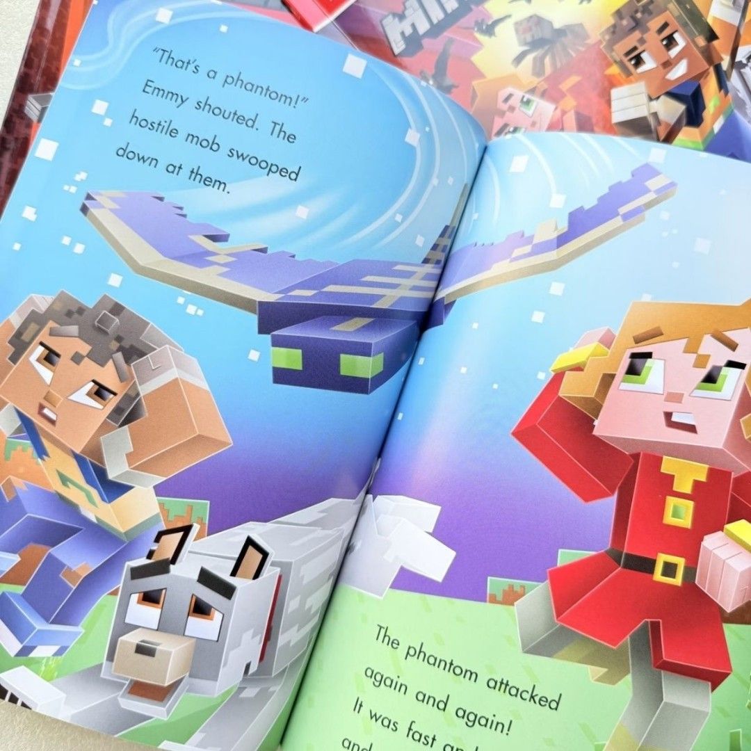 6bks set Minecraft young reader level2, Hobbies & Toys, Books ...