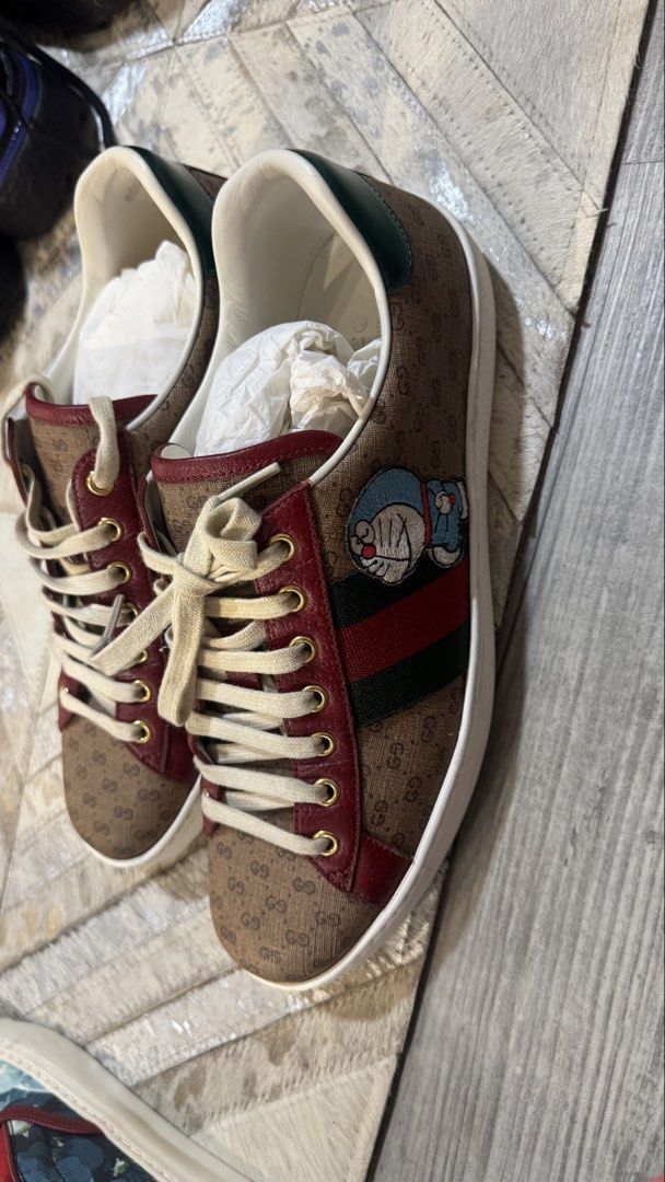 Gucci x Doraemon Ace Sneakers, Luxury, Sneakers & Footwear on Carousell