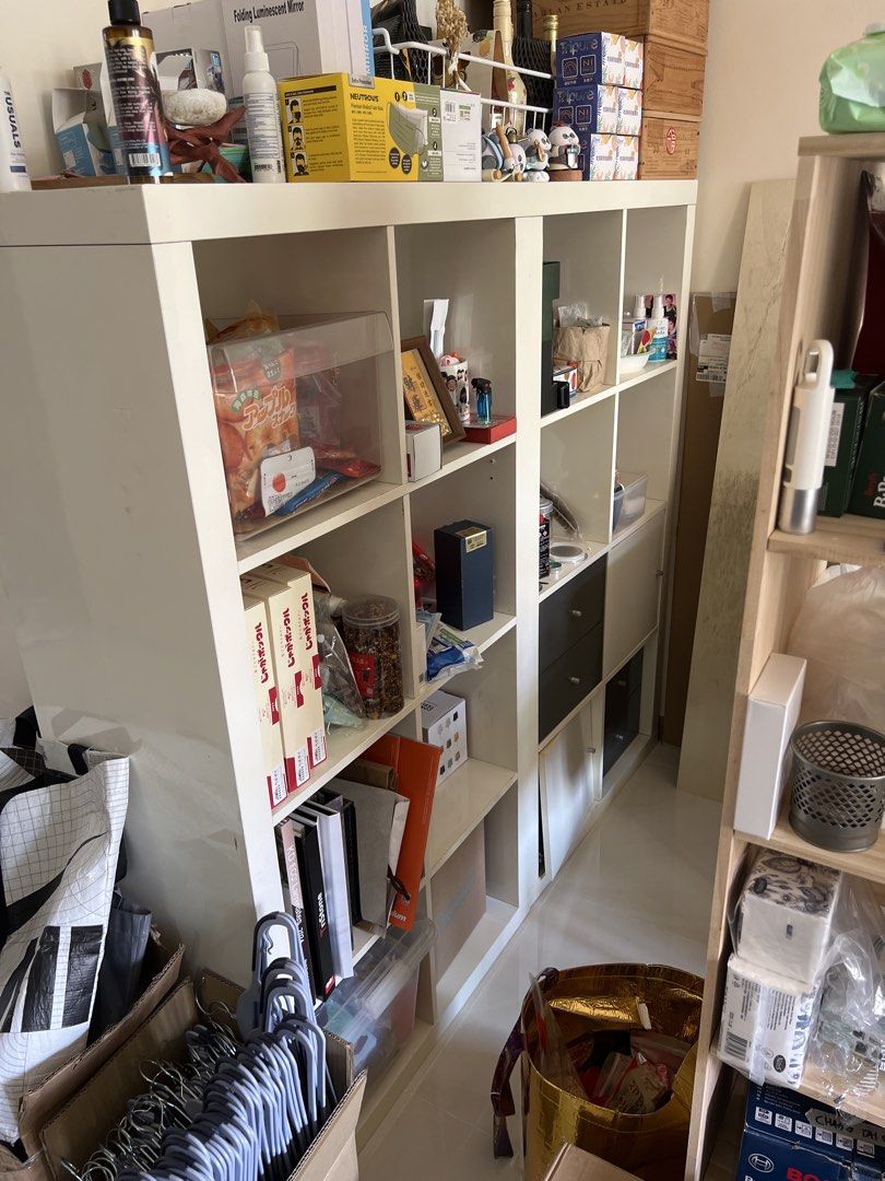 IKEA Kallax Storage Unit - White x2, Furniture & Home Living, Furniture ...