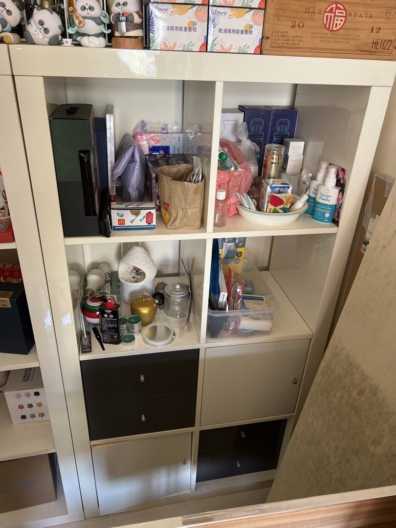 IKEA Kallax Storage Unit - White x2, Furniture & Home Living, Furniture ...