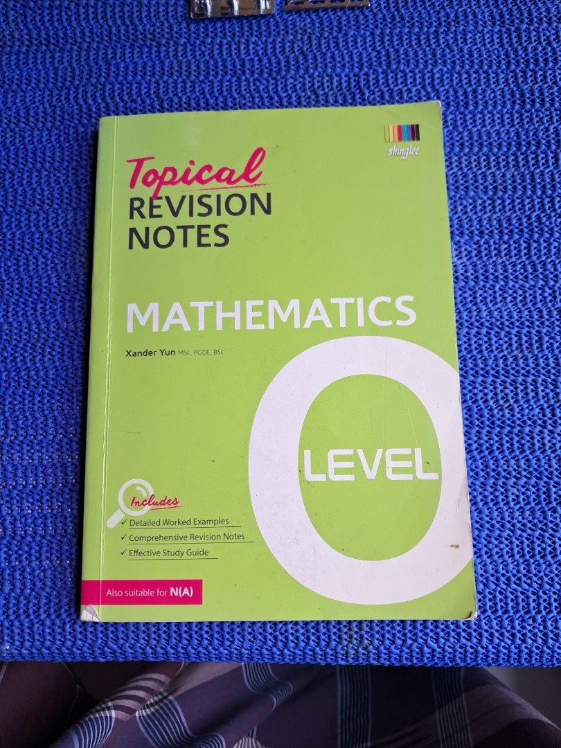 O Level Mathematics Topical Revision Notes, Hobbies & Toys, Books ...