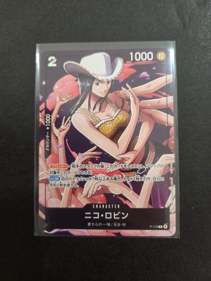 One Piece Card Game P-116 Robin, Hobbies & Toys, Toys & Games on Carousell
