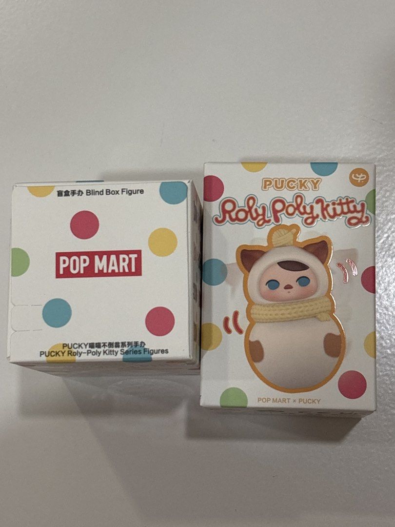 POP MART Pucky Roly Poly Kitty Blind Box, Hobbies & Toys, Toys & Games ...