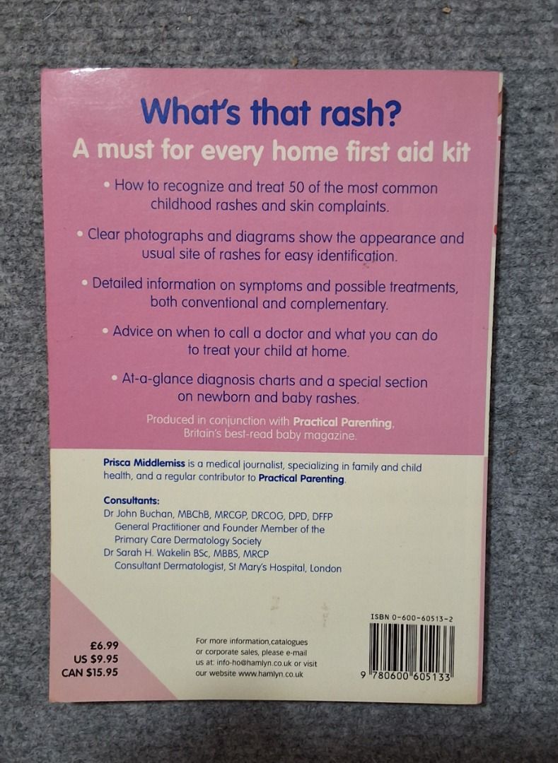 Practical Parenting: What's That Rash? Book, Babies & Kids, Baby ...
