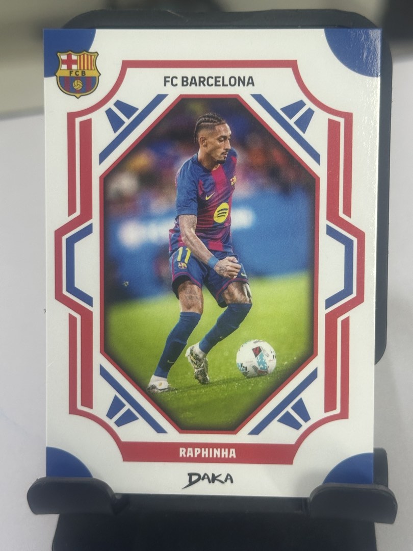 Raphinha Barcelona DAKA card, Hobbies & Toys, Toys & Games on Carousell