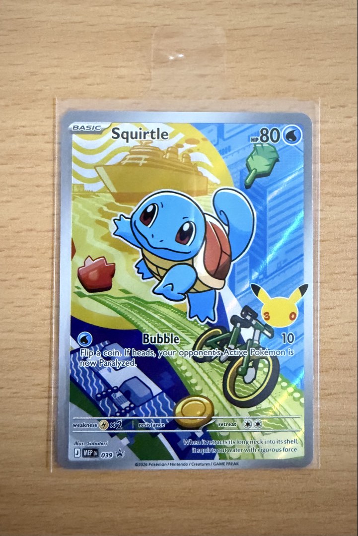Squirtle Pokemon Card - First Partner 30th , Hobbies & Toys, Toys ...