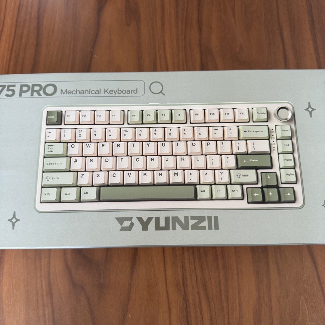 YUNZII B75 Pro Mechanical Keyboard - Green, Computers & Tech, Parts ...