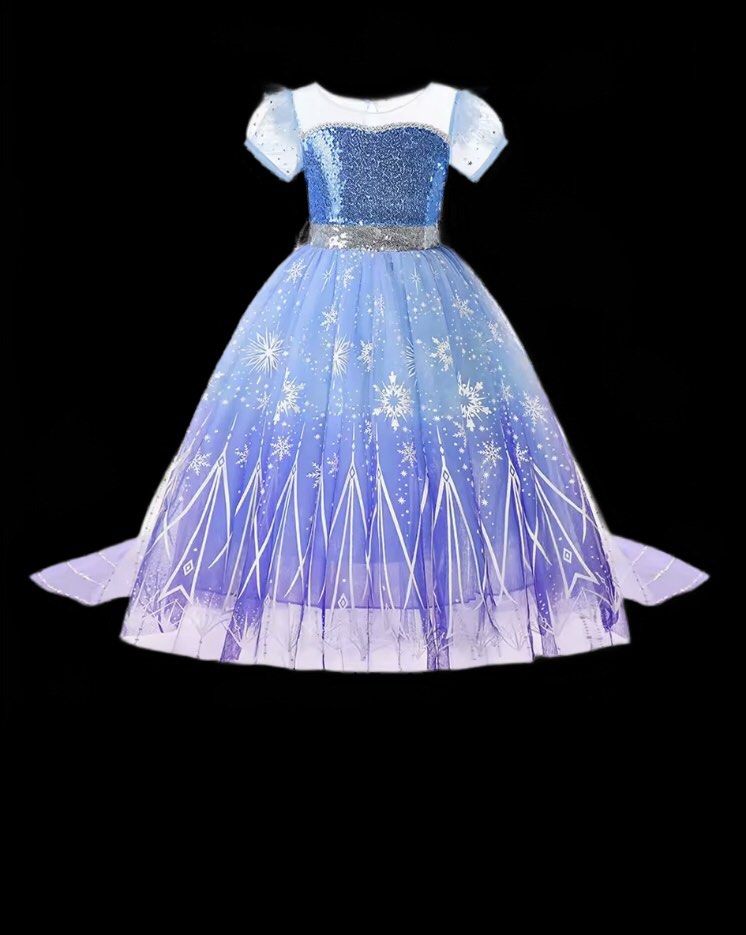 PDR002ELS [Size 100-150] Frozen Princess Elsa Dress - Birthday Party ...