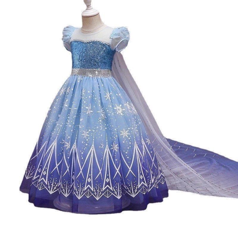 PDR002ELS [Size 100-150] Frozen Princess Elsa Dress - Birthday Party ...