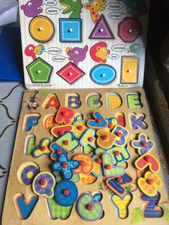 Melissa & Doug See and Hear Alphabet Sound Puzzle, Hobbies & Toys, Toys ...