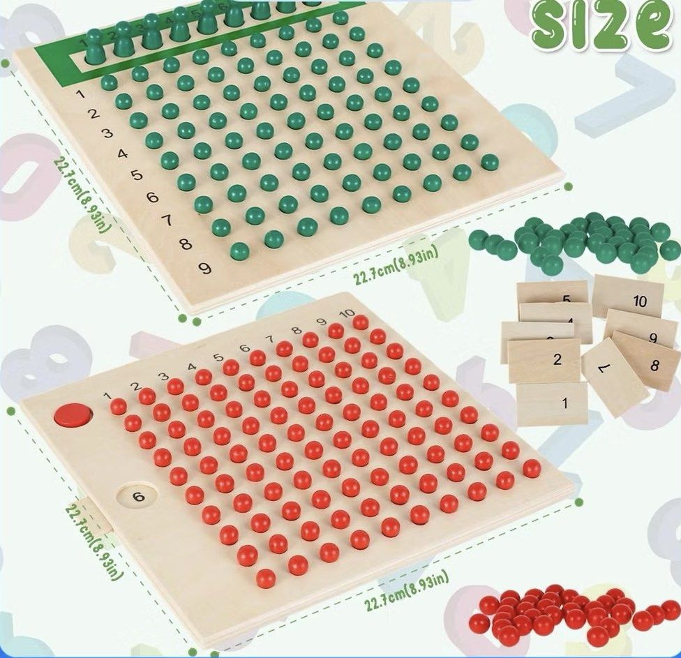 Montessori Multiplication and Division Board - Math, Hobbies & Toys ...