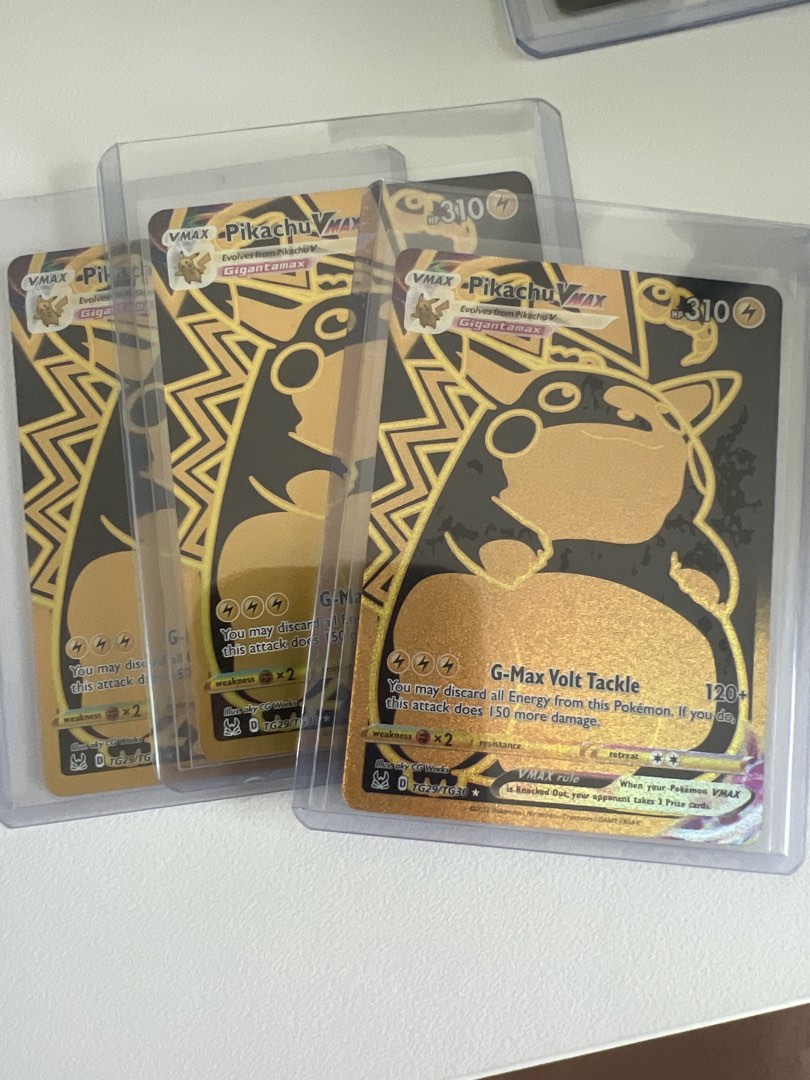 Pokemon Card - Pikachu VMAX, Hobbies & Toys, Toys & Games on Carousell