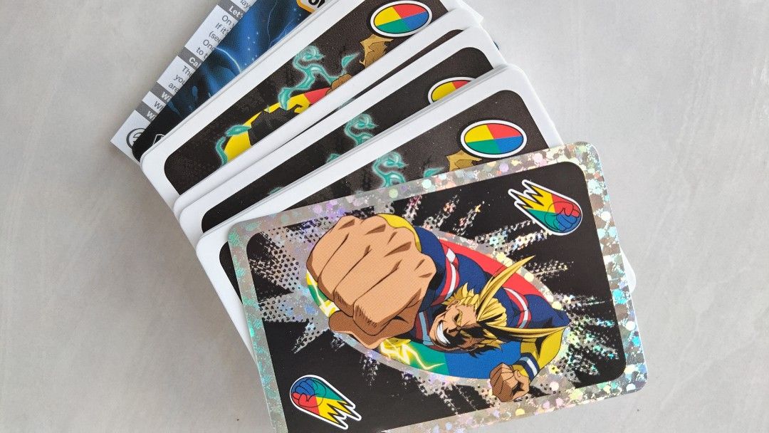 UNO All Wild x My Hero Academia Card Game, Hobbies & Toys, Toys & Games ...