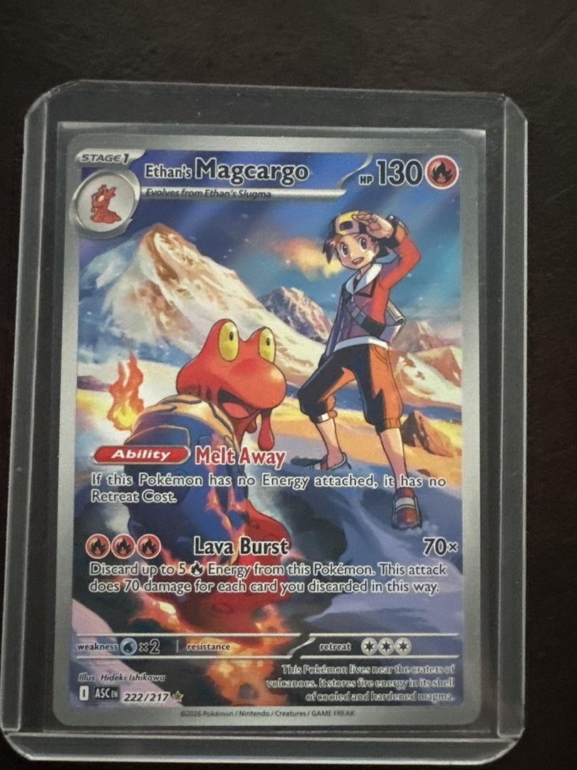 Ethan's Magcargo Pokemon Card IR Ascended Heroes - M, Hobbies & Toys ...