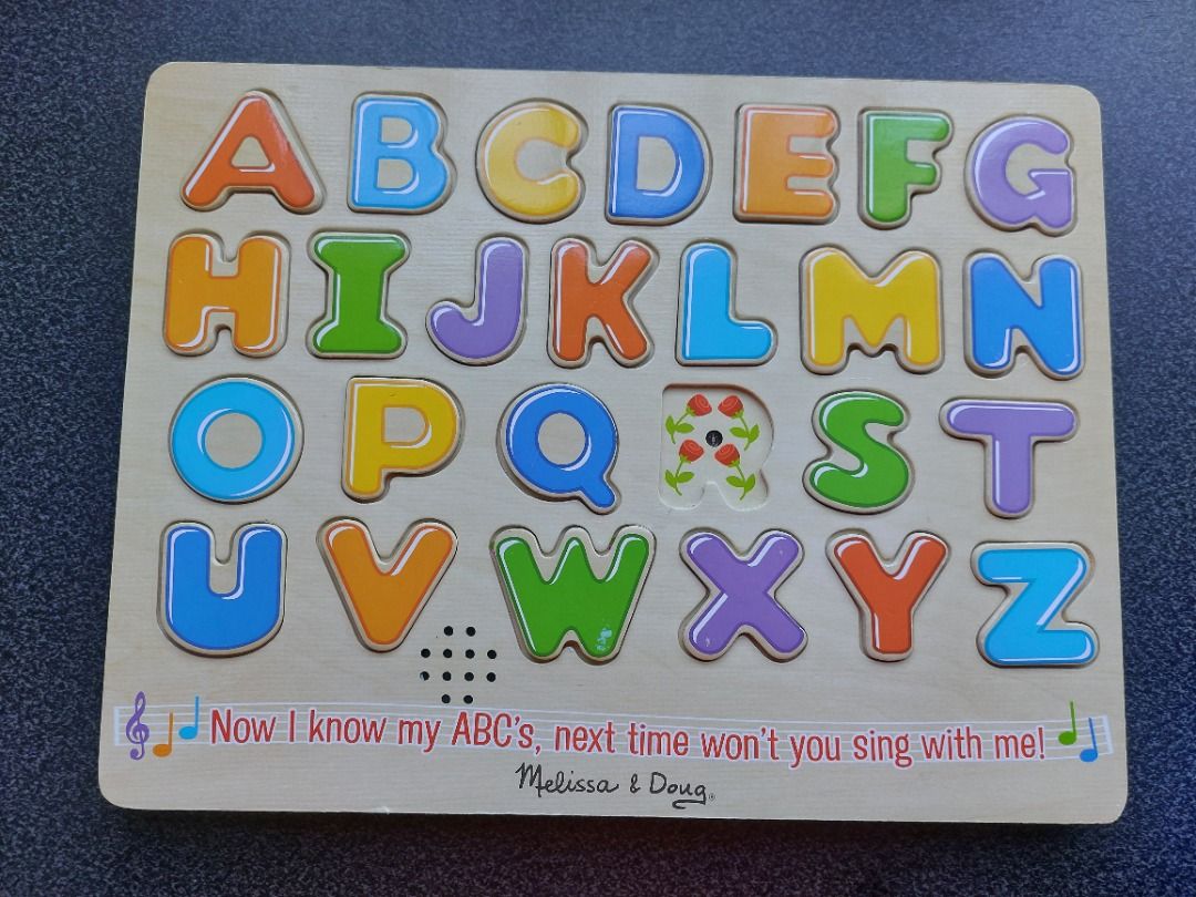 Melissa & Doug See and Hear Alphabet Sound Puzzle, Hobbies & Toys, Toys ...
