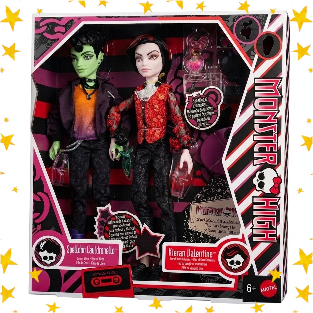 Monster High Skullector Pride 2026 2-Pack Dolls (Kieran Valentine and ...