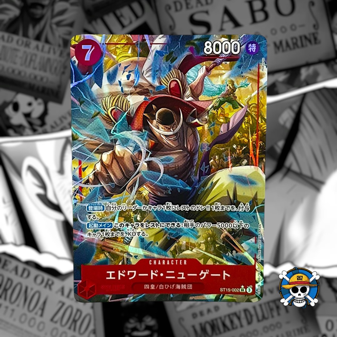 One Piece Card Game - Edward Newgate ST15-002, Hobbies & Toys, Toys ...