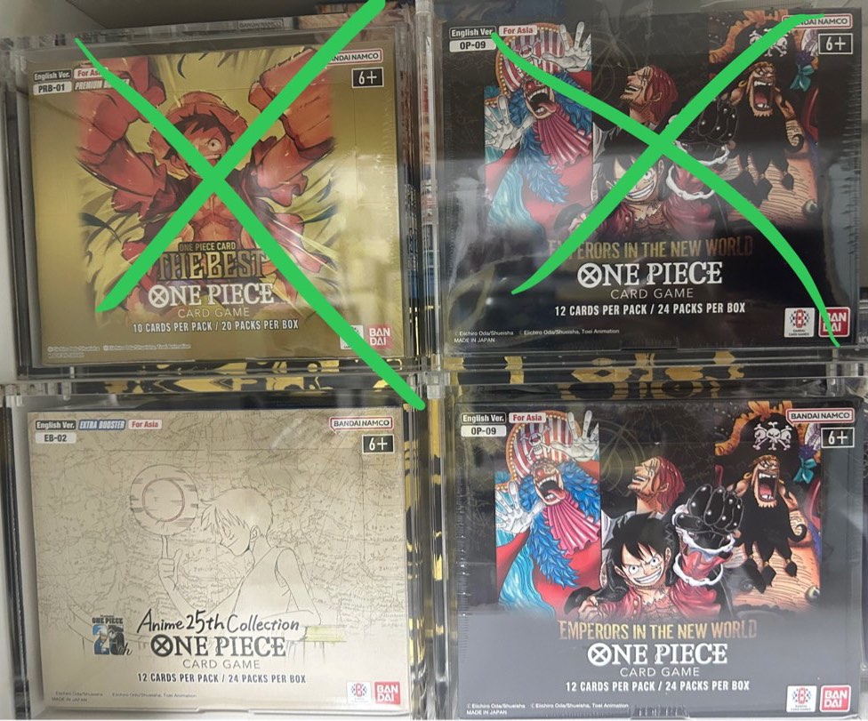 One Piece Card Game Booster Box English For Asia, Hobbies & Toys, Toys ...