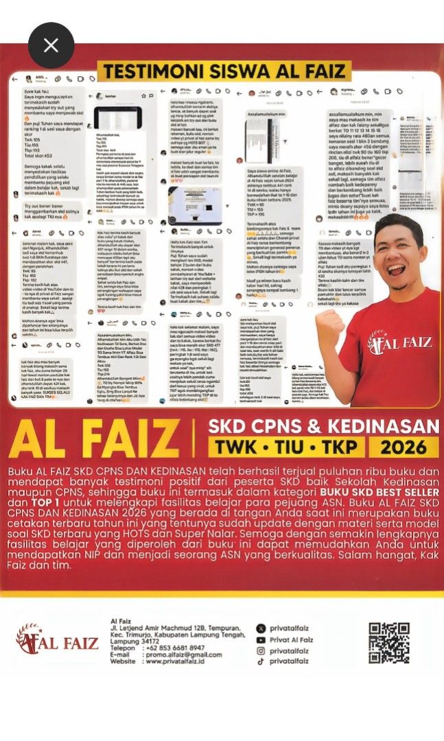 Ebook AL FAIZ SKD CPNS & KEDINASAN 2026 TERBARU || soal tes cpns ...