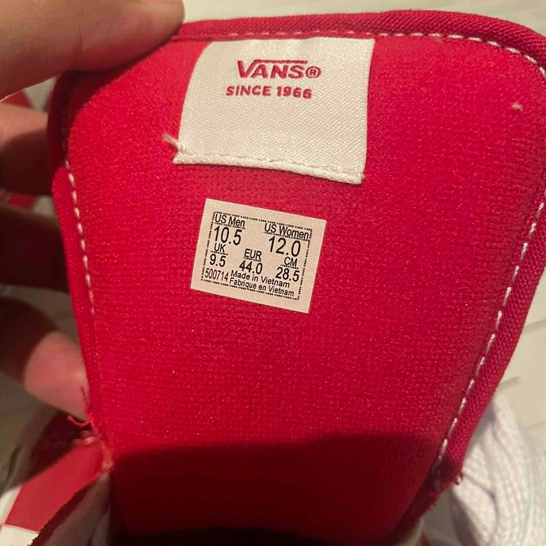 Vans Vans Knu Skool Mega Check Red Size 10.5 US for sale, Men's Fashion ...