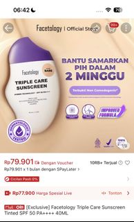 Tinted sunscreen facetology Dijual | Carousell Indonesia