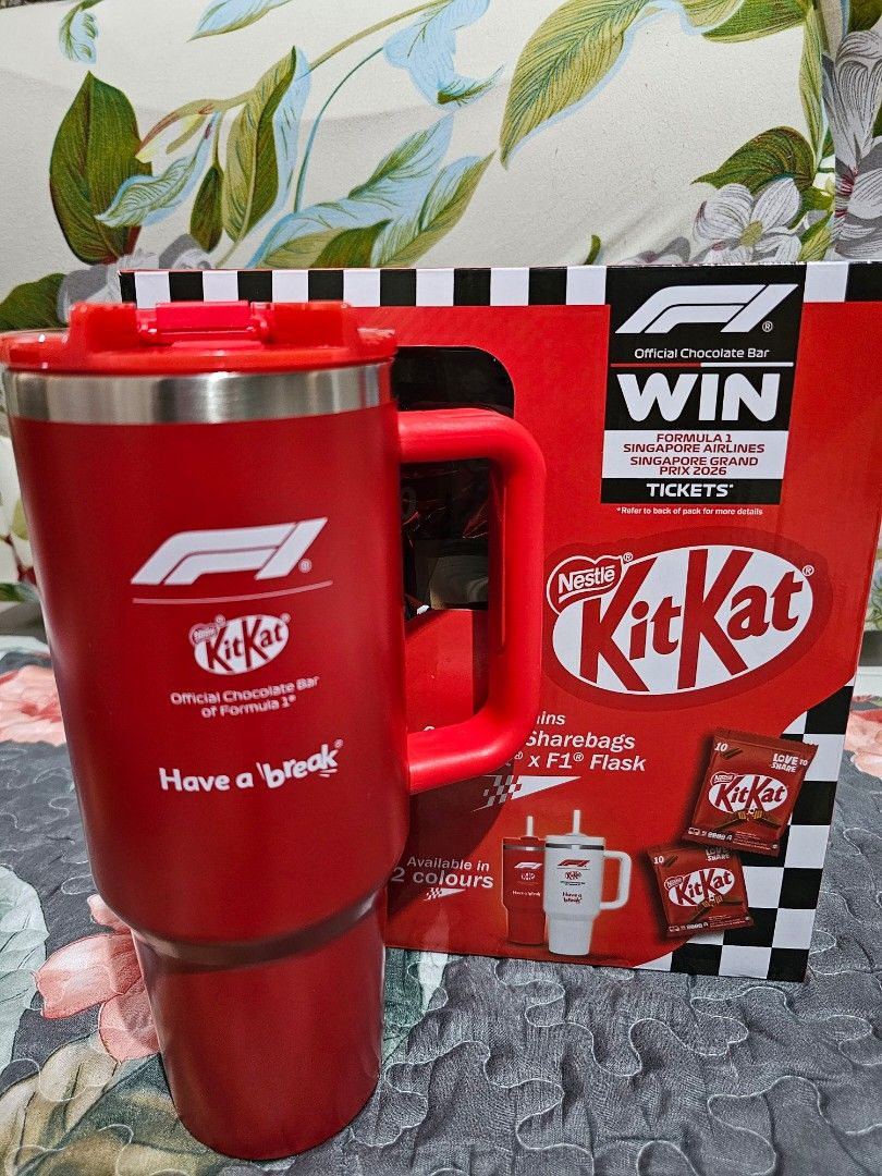 KitKat F1 Flask Set Singapore 2026 limited edition, Furniture & Home ...