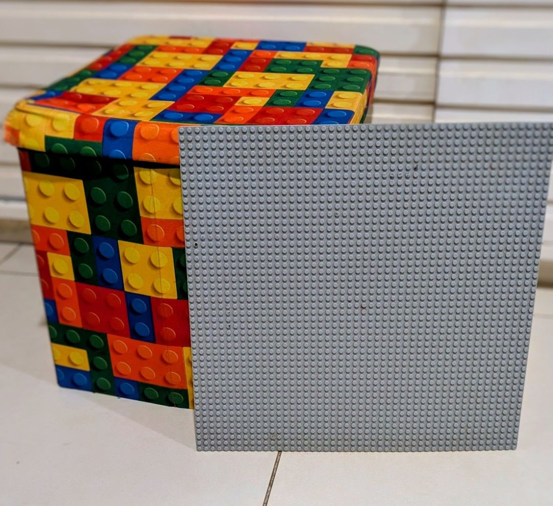 LEGO Storage Box with Baseplate and Bricks, Hobbies & Toys, Toys ...