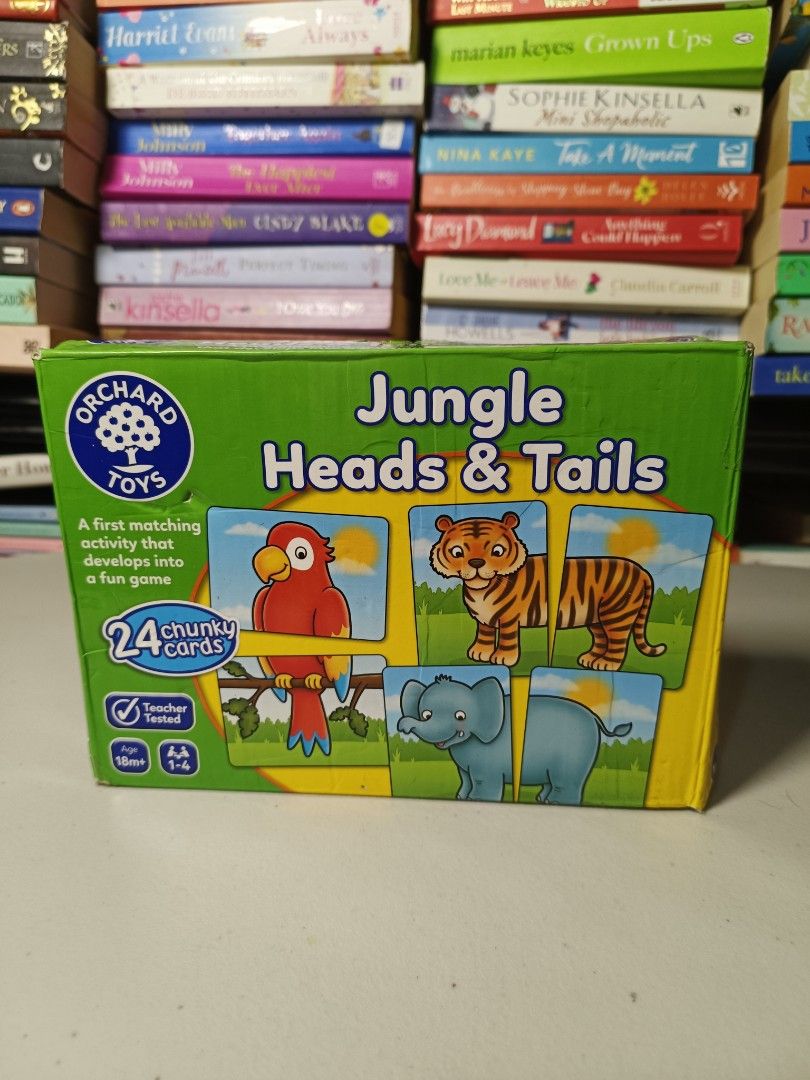 Orchard Toys Jungle Heads & Tails Matching Game, Hobbies & Toys, Toys ...