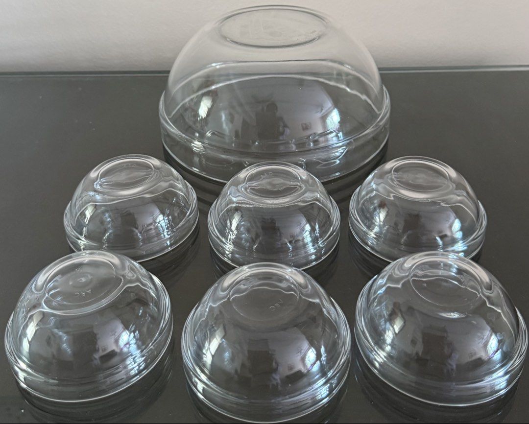 Extra resistant baking mixing Glass Bowl Set, Furniture & Home Living ...