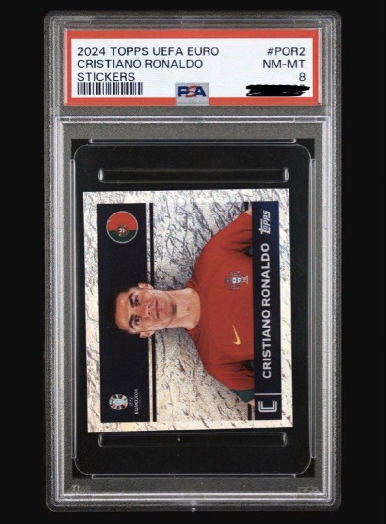 2024 Topps UEFA Euro Cristiano Ronaldo Sticker PSA 8, Hobbies & Toys ...
