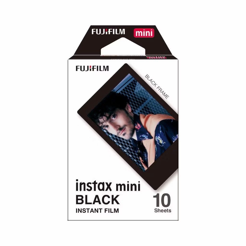 Fujifilm Instax Mini Black Instant Film (10 Sheets), Photography ...
