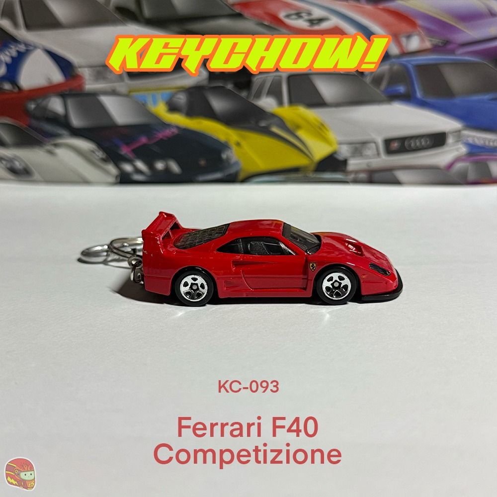 Hotwheels Car Keychain Ferrari F40 Competizione [KC-093], Hobbies ...