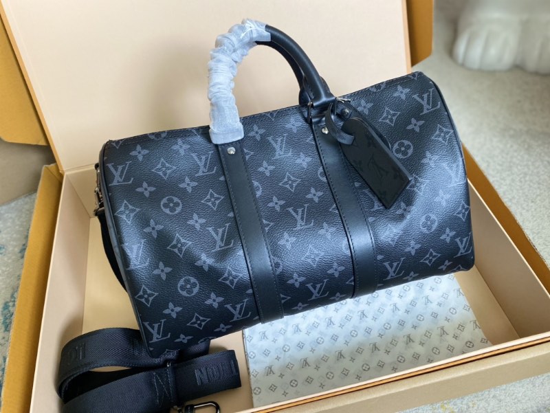 Louis Vuitton Keepall 35 Monogram Eclipse Bag, Luxury, Bags & Wallets ...
