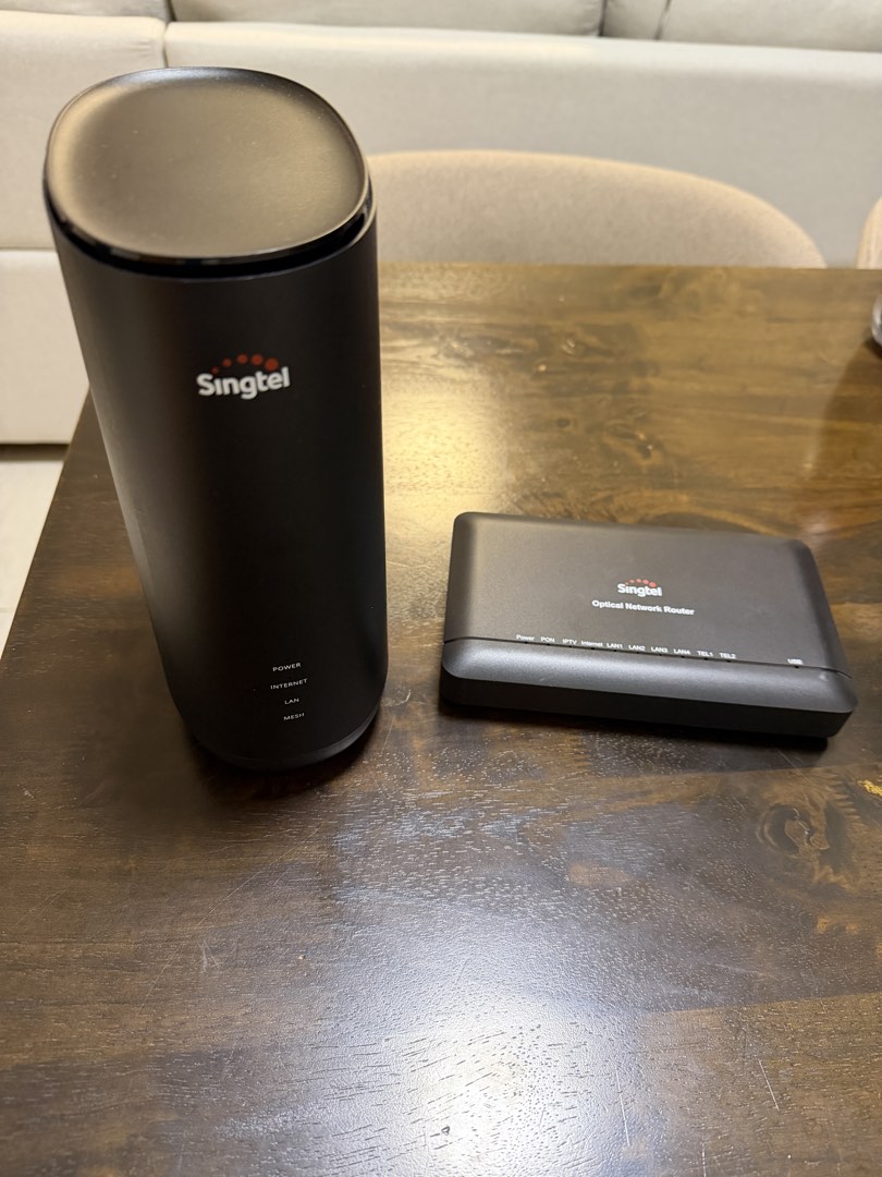 Singtel Optical Network Router and WiFi router, Computers & Tech, Parts ...