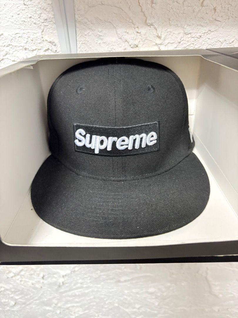 Supreme New Era Fitted Cap, Men's Fashion, Watches & Accessories, Caps ...